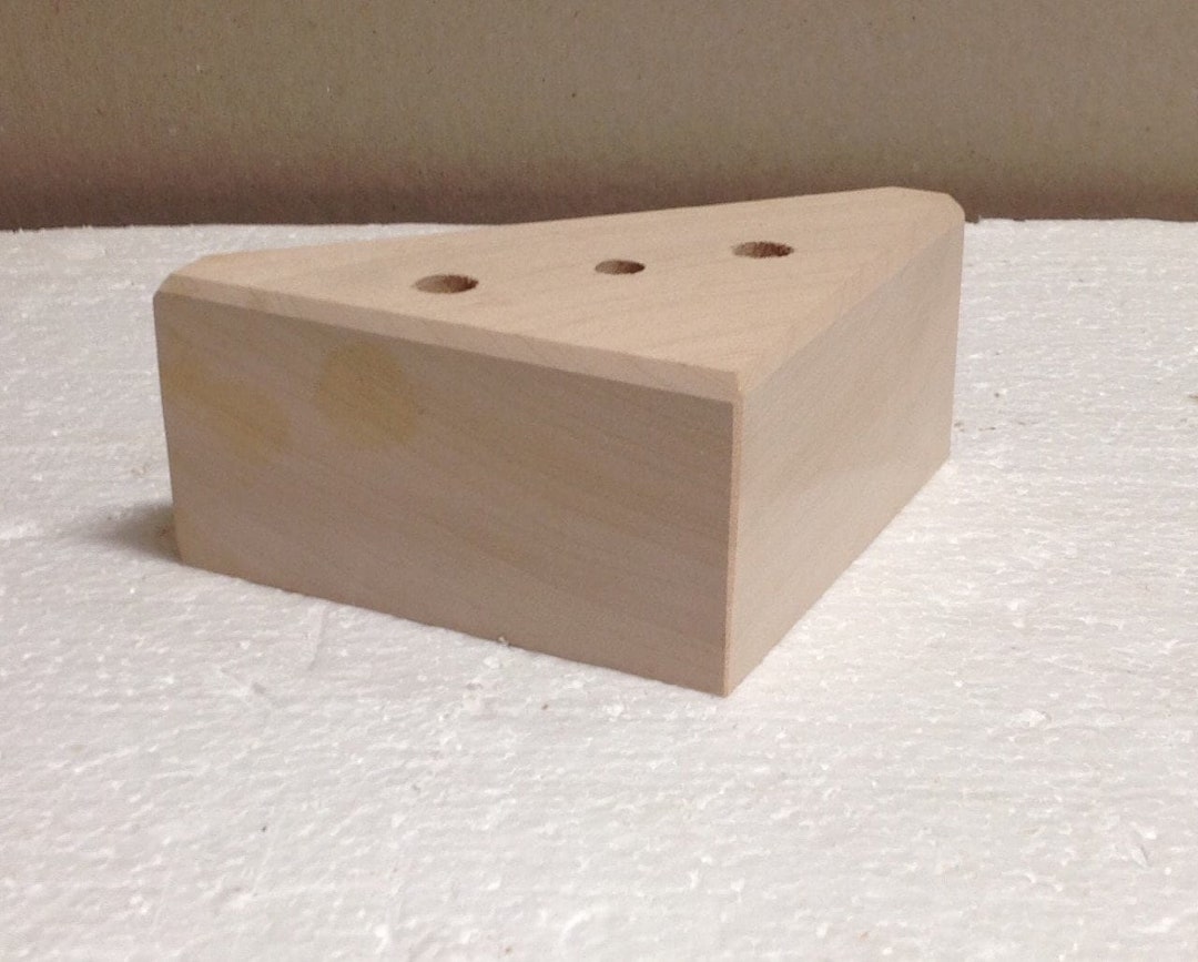 2779 - 2" Unfinished Triangle Furniture Legs Feet Sofa Chair Ottoman ...