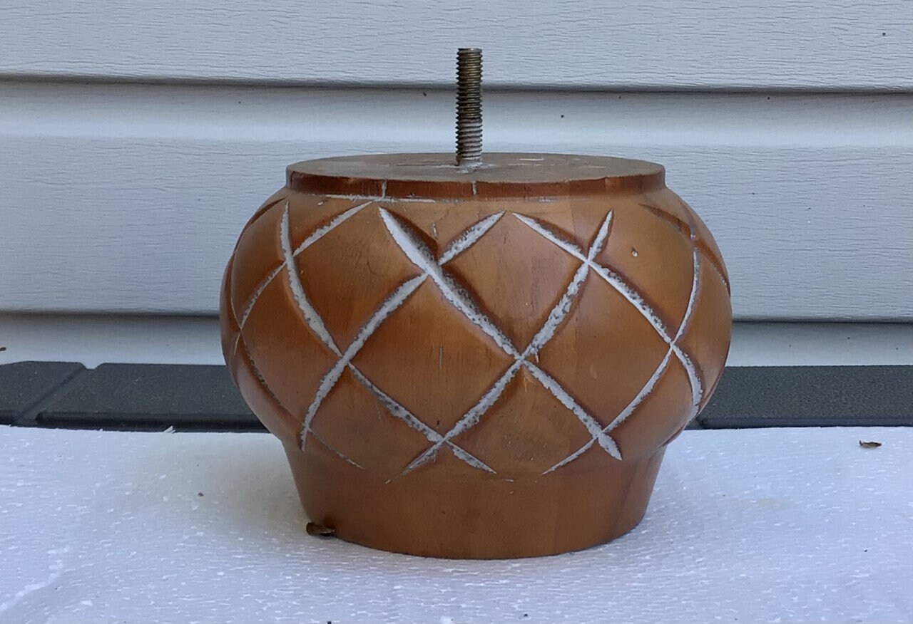 Furniture Bun Legs Wood Feet Couch Chair Ottoman Sofa OAK | Etsy