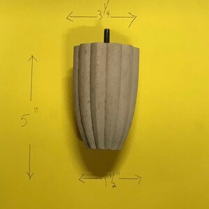 2660 Furniture Feet Chair Ottoman Cabinet Sofa Maple 2 Round Fluted ...