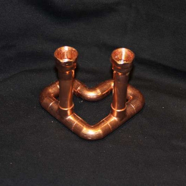Copper Pipe Candle Holder - Etsy