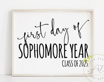 Sophomore First Day - Etsy