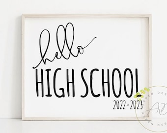 Hello High School - Etsy