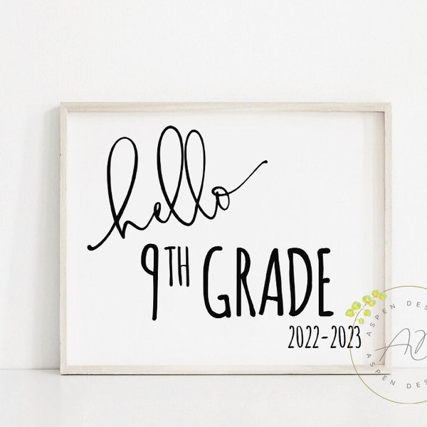 Hello Freshman Signs - Etsy