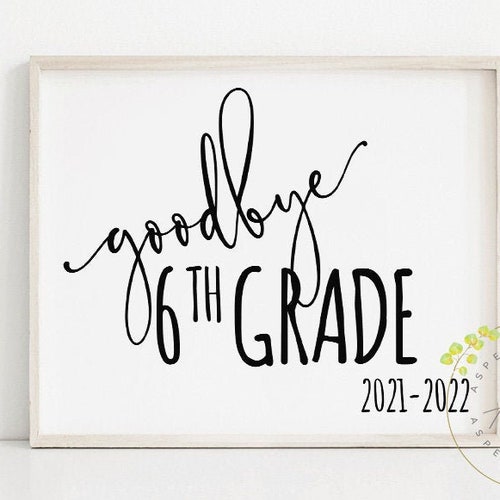 Printable Next Stop Middle School Sign Last Day of 5th Grade - Etsy
