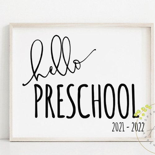 First Day of School Reusable Chalkboard Printable Sign Back to | Etsy