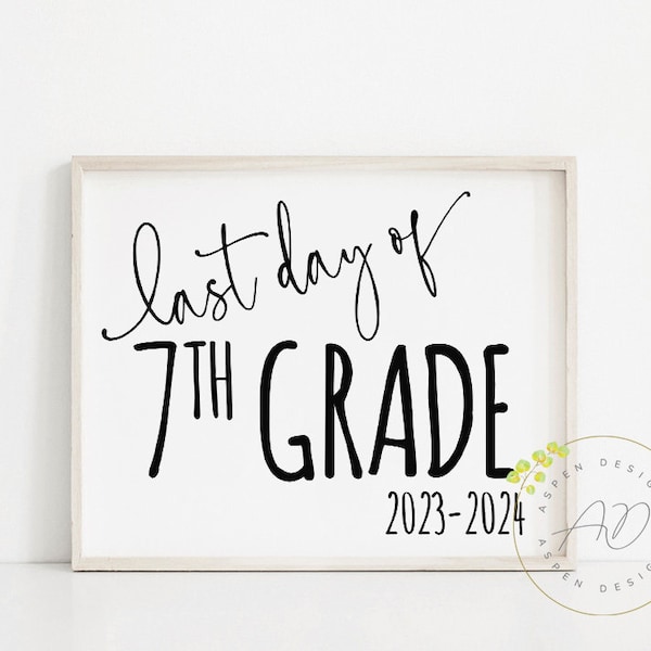 Last Day 7th Grade - Etsy