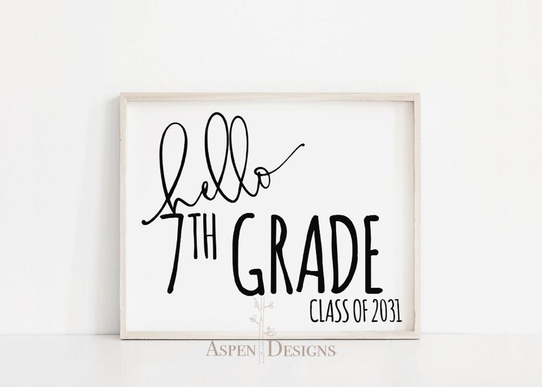 Hello 7th Grade Class of 2031 | First Day of 7th Grade | Back to School ...