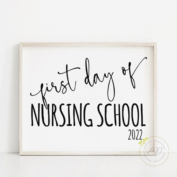 Nursing School Sign - Etsy