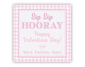 Personalized Valentine Class Gift Tags Happy Valentines Day - Etsy