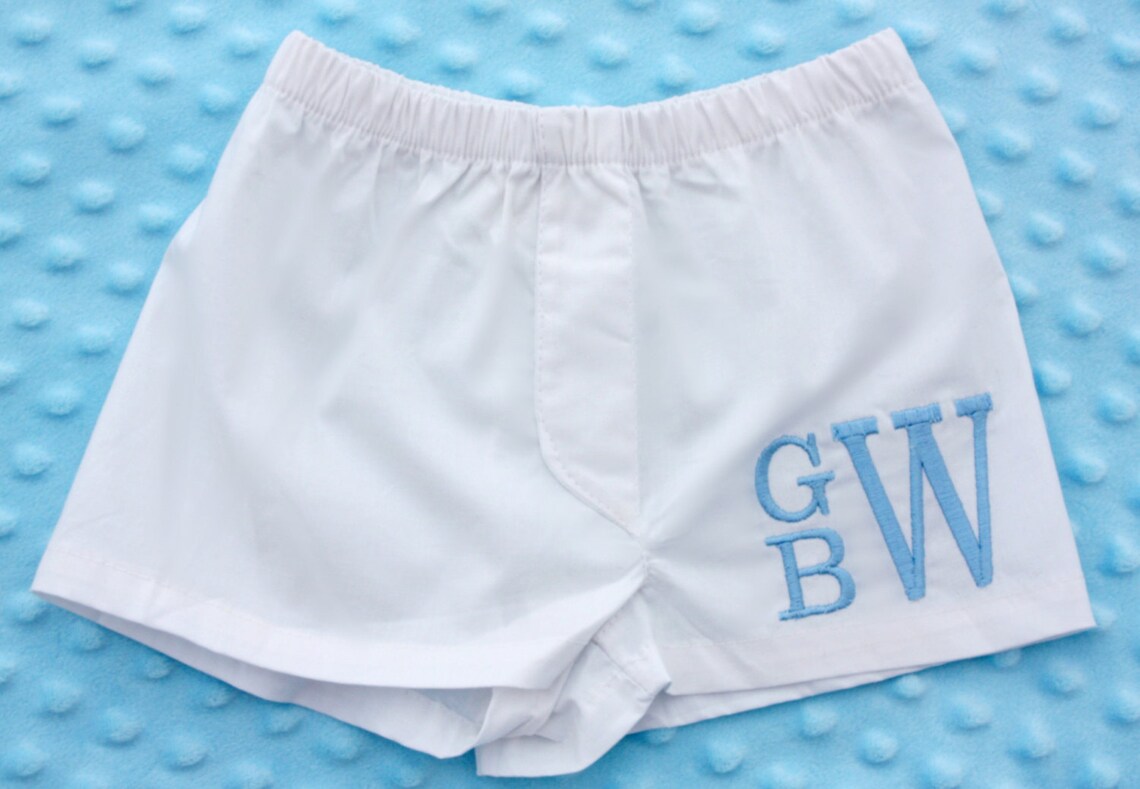 Monogrammed Infant Diaper Cover Boxers Newborn Bloomer | Etsy