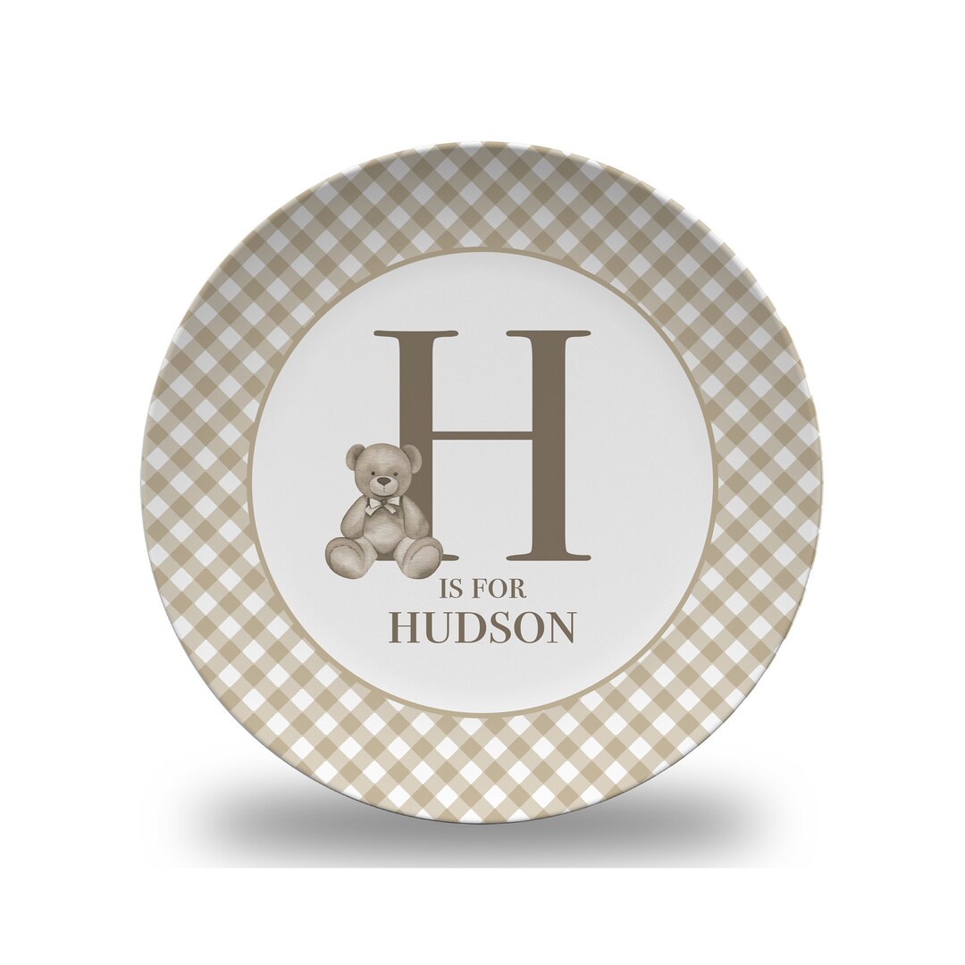 Personalized Teddy Bear Plate - Teddy Bear Picnic - 1st Birthday - Baby ...