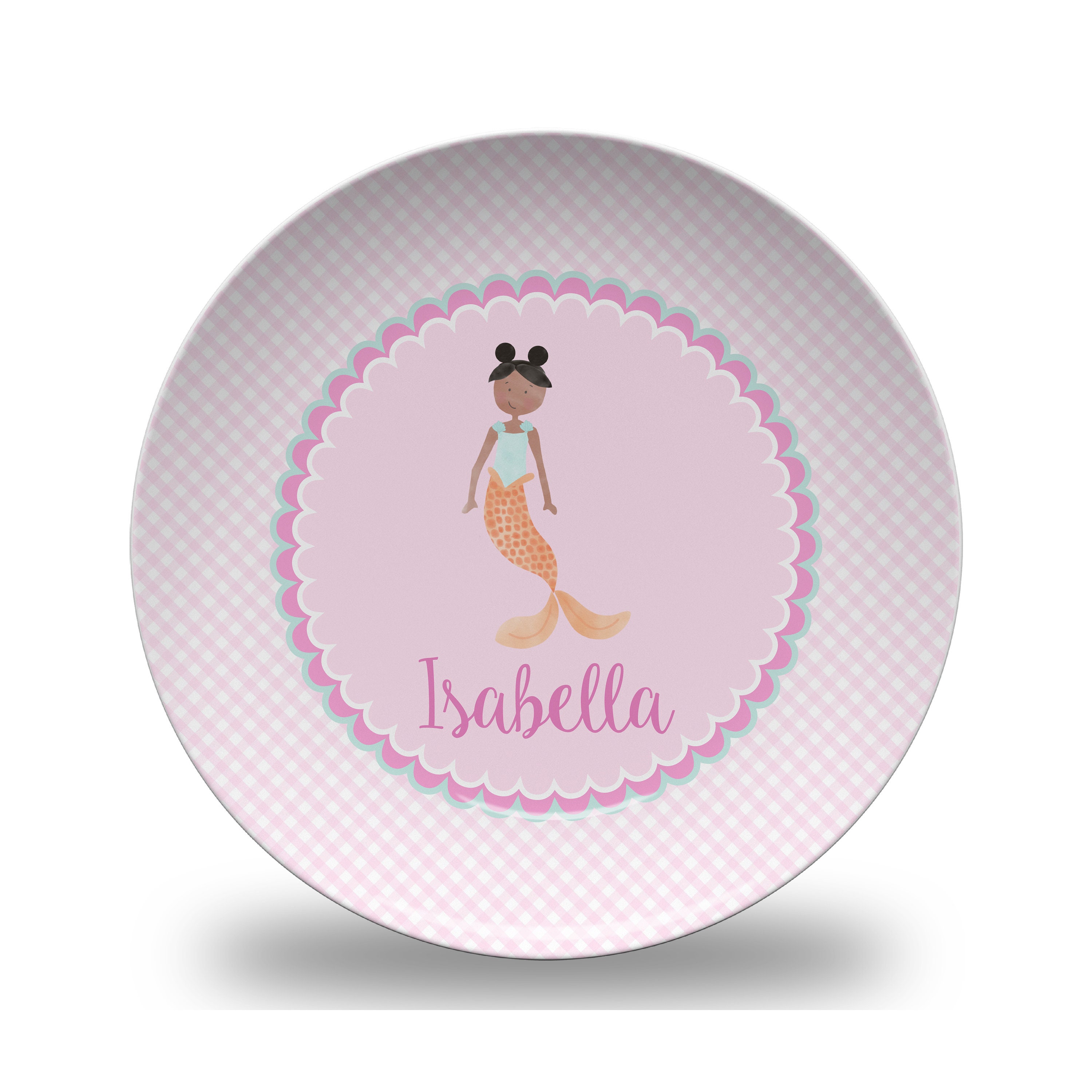 Personalized Mermaid Dinner Plate Valentine BPA free | Etsy