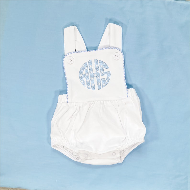 Monogrammed White and Blue Summer Sun Bubble for Boy and Girls - Etsy
