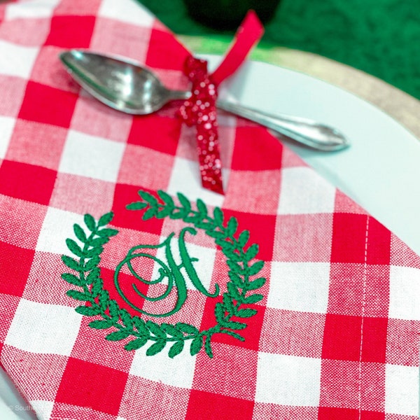 Red Gingham Napkins - Etsy