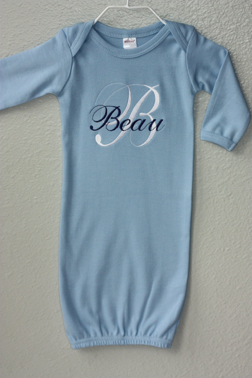 Personalized Embroidered Monogrammed Newborn Infant Baby Pink - Etsy