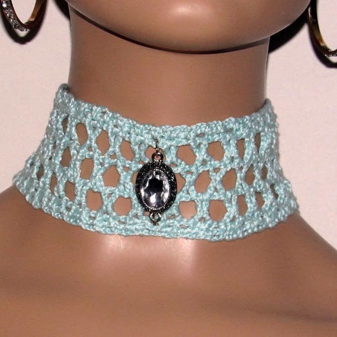 CROCHET PATTERN Victorian Choker, Lace Necklace, How to Make Lace ...