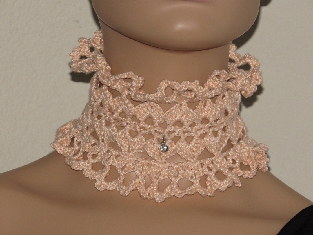 Pattern Crochet Choker PDF Instant Download Wide Choker Necklace How to ...