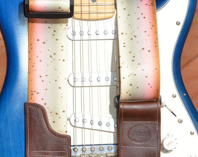 RAINBOW TROUT Guitar Strap or Bass Strap | Unique Electric Guitar Strap ...