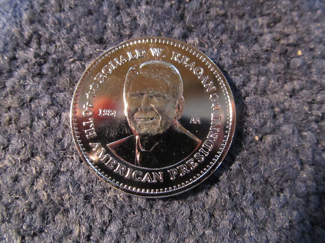 Ronald Regan, 38mm, 29 Gram Token - Etsy