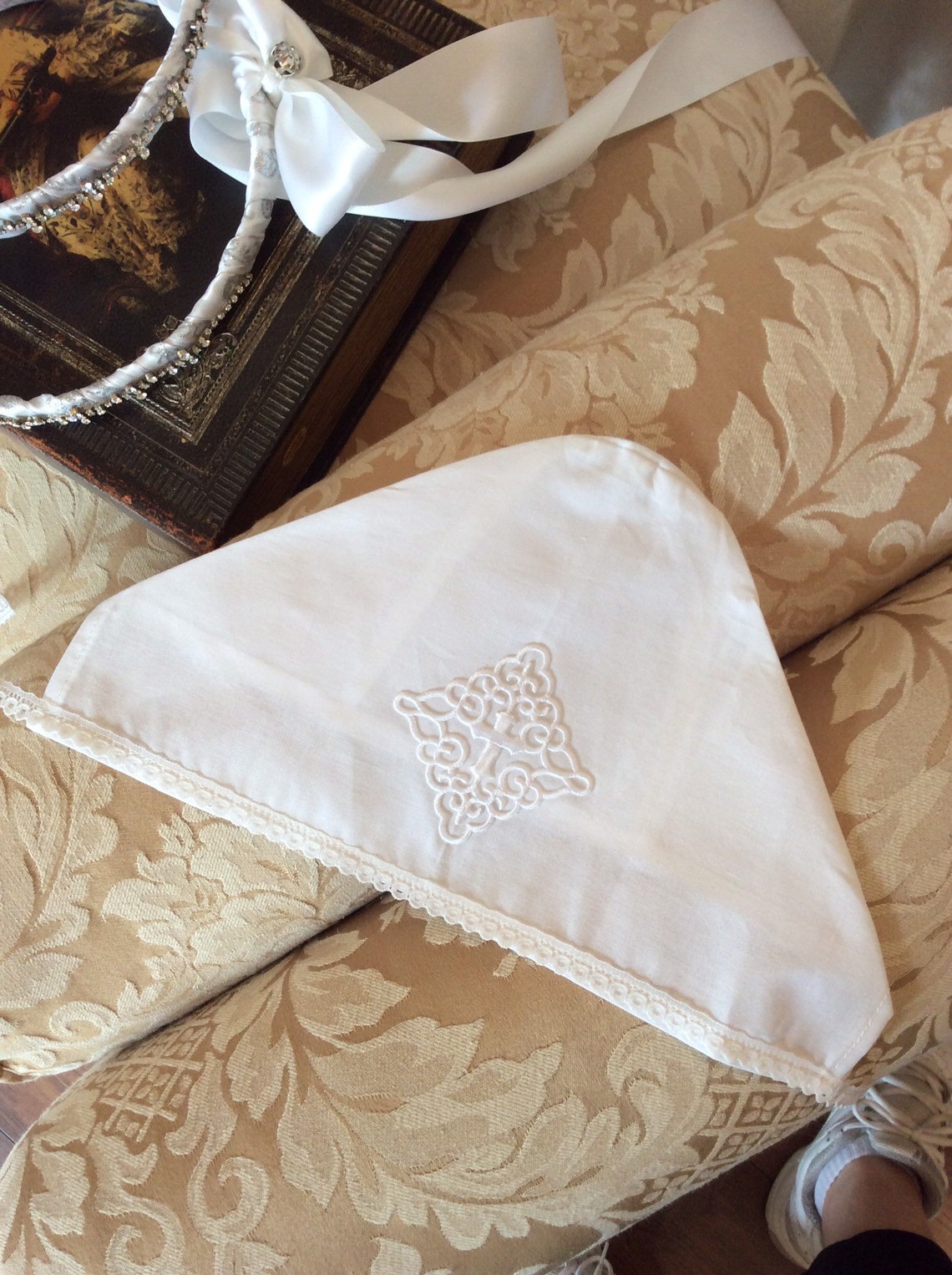 Baptism Bonnet.baptism Cap. Orthodox Baptism Hat.baptism Lathopana ...