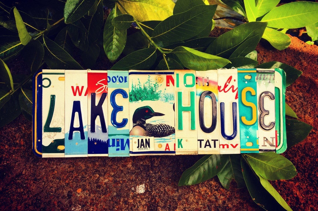 Lake House Loon License Plate Sign, License Plate Art, Lake House Decor ...