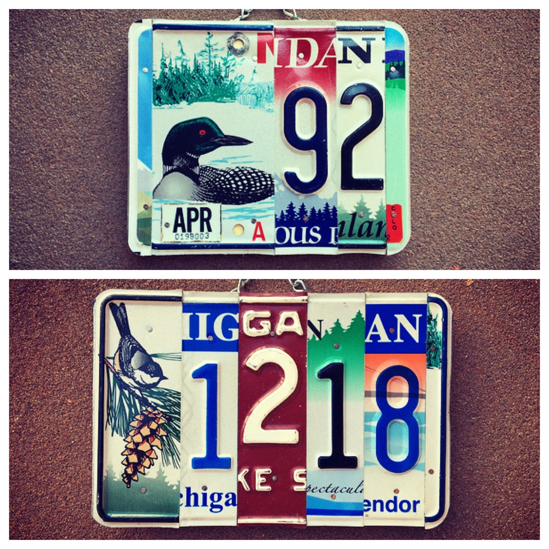 Custom License Plate House Number Sign, Outdoor Address Plaque - Etsy