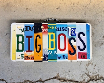 BOSS Metal 6x12 License Plate like A Boss Auto Tag Sign on Metal/steel ...
