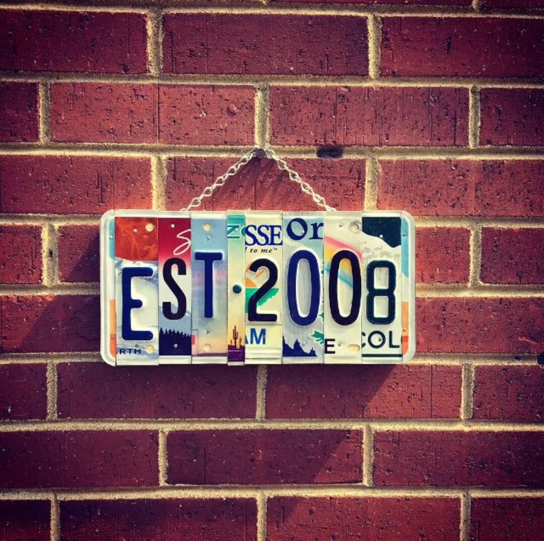 Family Est Sign, Wedding Gift, Wedding Date Sign, Anniversary Gift ...