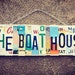 Boat House Sign, Boat Gifts, Boating Decor, Gift for Men, License Plate ...