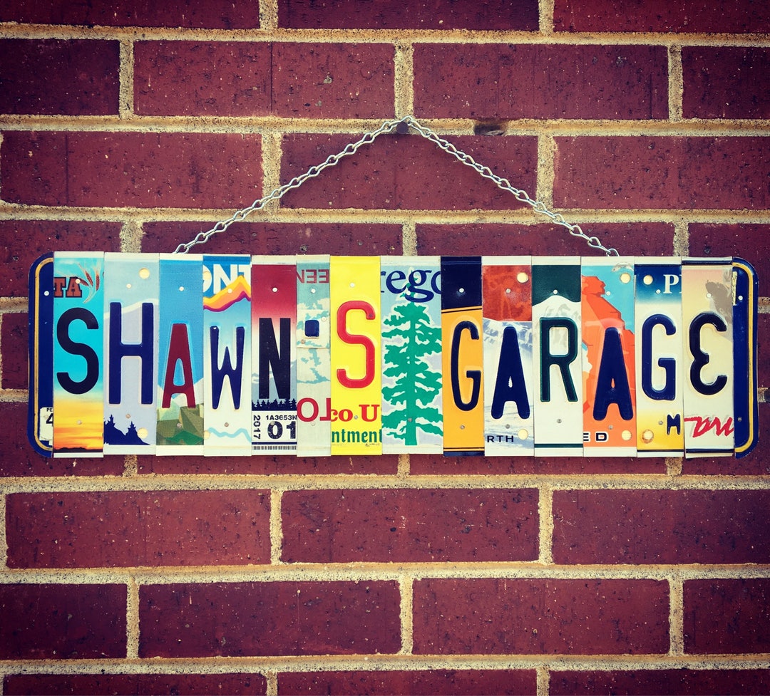 Mechanics Gift - License Plate Sign - Mens Birthday Gift - Mancave ...