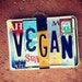 Vegan Kitchen Wall Hanging Decor, License Plate Art, Vegan Gifts, Vegan ...