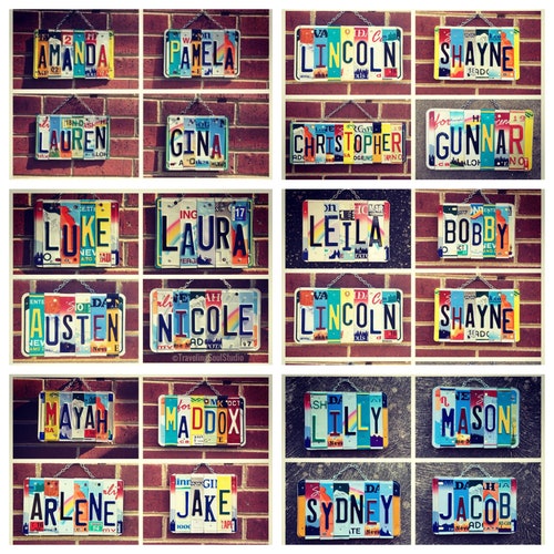 License Plate Name Sign Gifts for Kids Childrens Gifts Dorm - Etsy