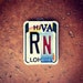 Gift for Nurse RN License Plate Sign Initials Gift Idea - Etsy