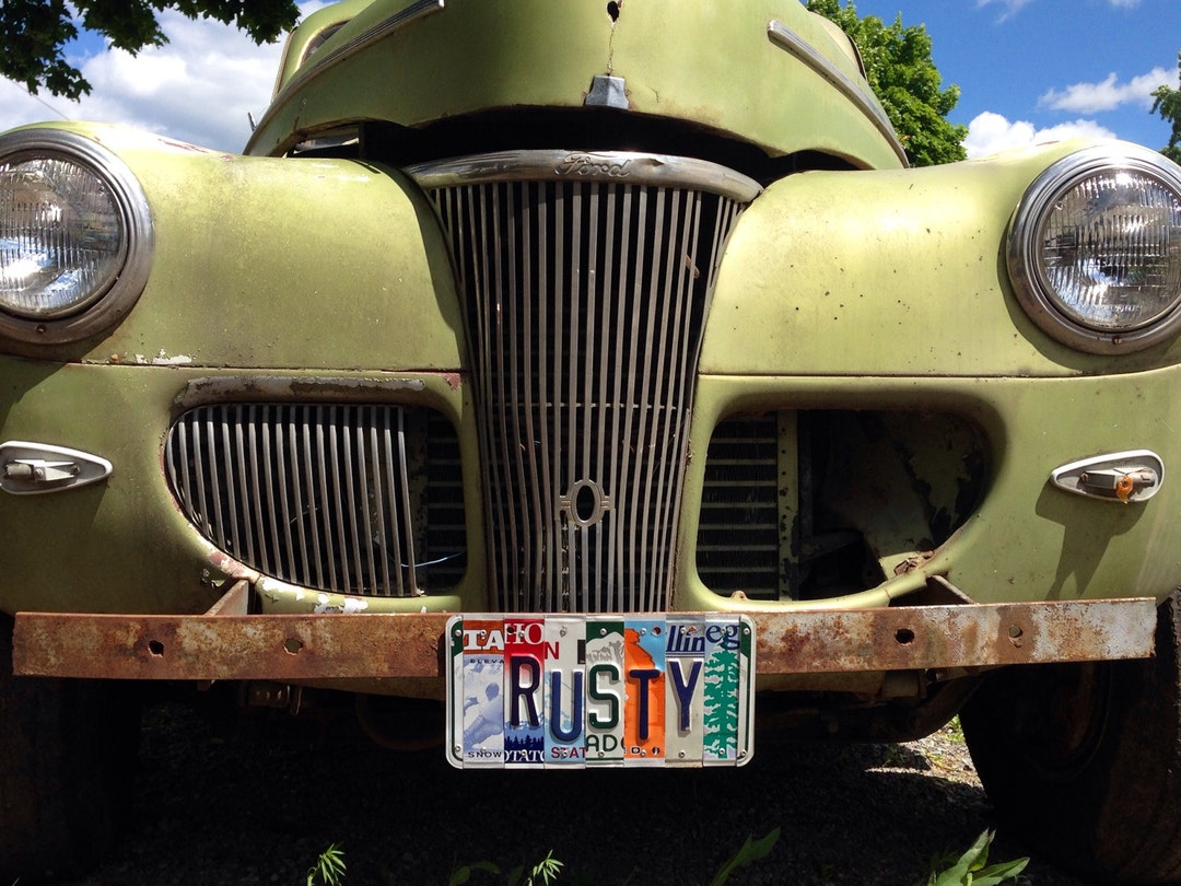 Flat Front License Plate. Sign. Dad. Vanityplate. Plate. Made Custom ...