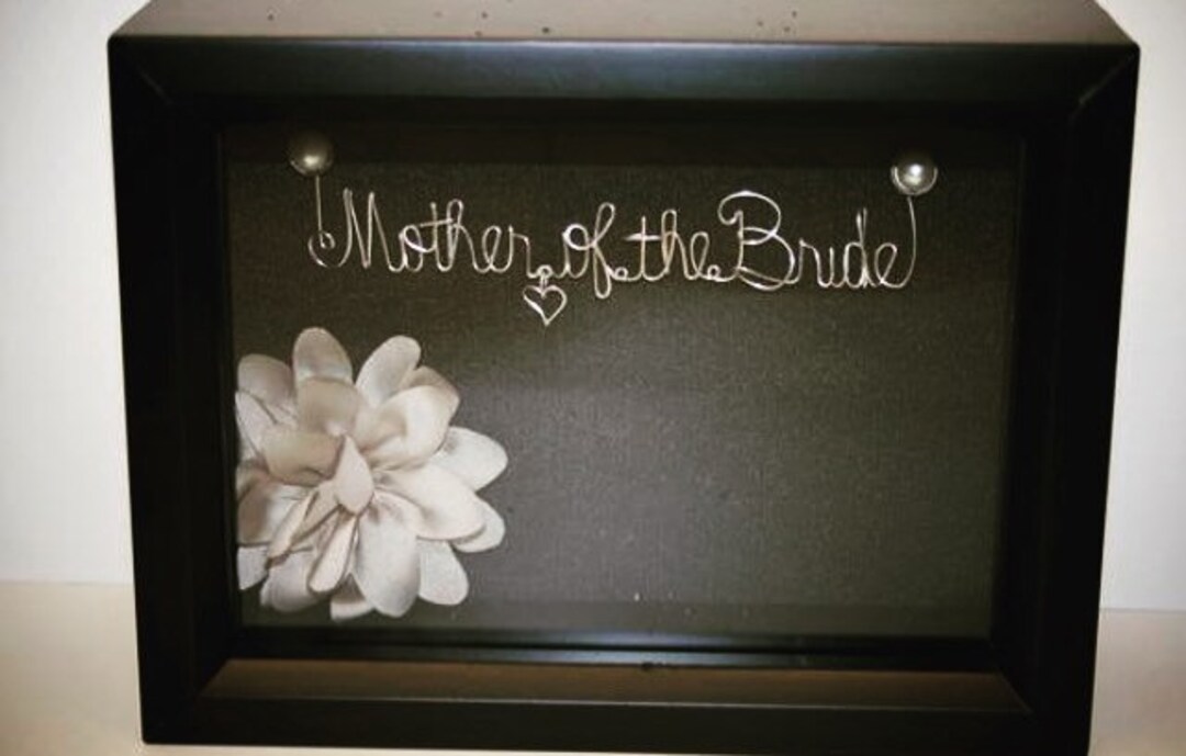 Personalized Mother of the Bride Wedding Shadowbox, Wedding Shadowbox ...