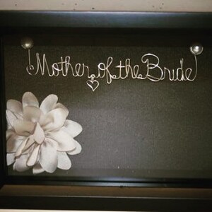 Personalized Mother of the Bride Wedding Shadowbox, Wedding Shadowbox ...