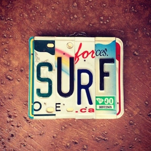 Coastal Surf License Plate Sign, Surf Art, Surf Decor, Surfer Girl ...
