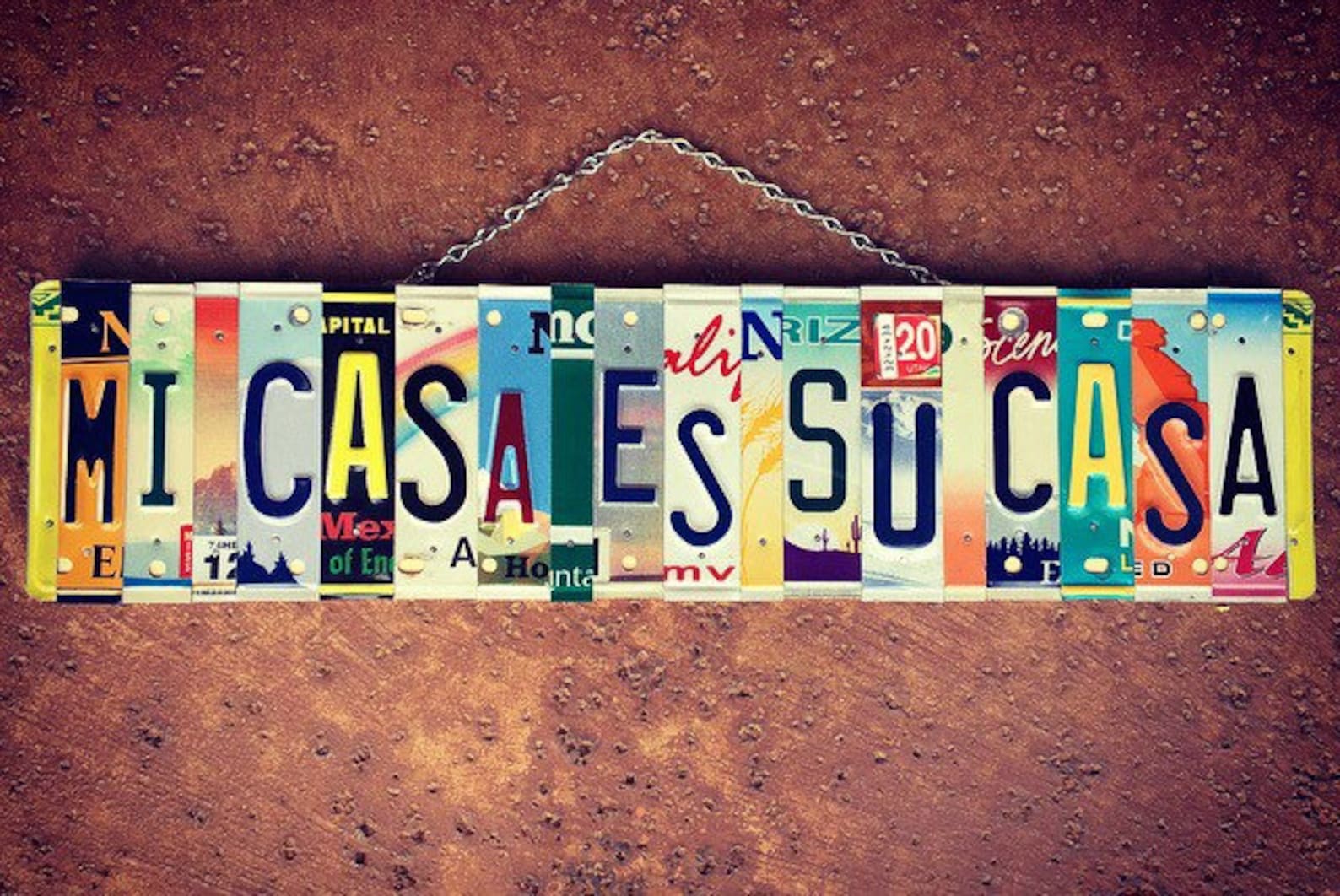 Mi Casa Es Su Casa Sign License Plate Art Sign Home Decor - Etsy Israel