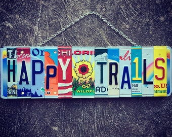 Happy Trails Sign - Etsy