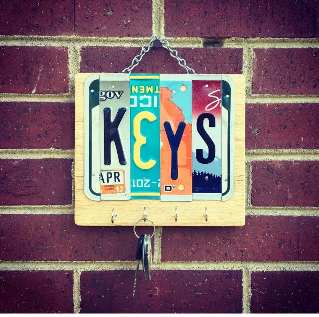 License Plate Key Holder, Moving Away Gift - Etsy