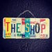 THE SHOP License Plate Garage Sign. Business Sign. Repair - Etsy