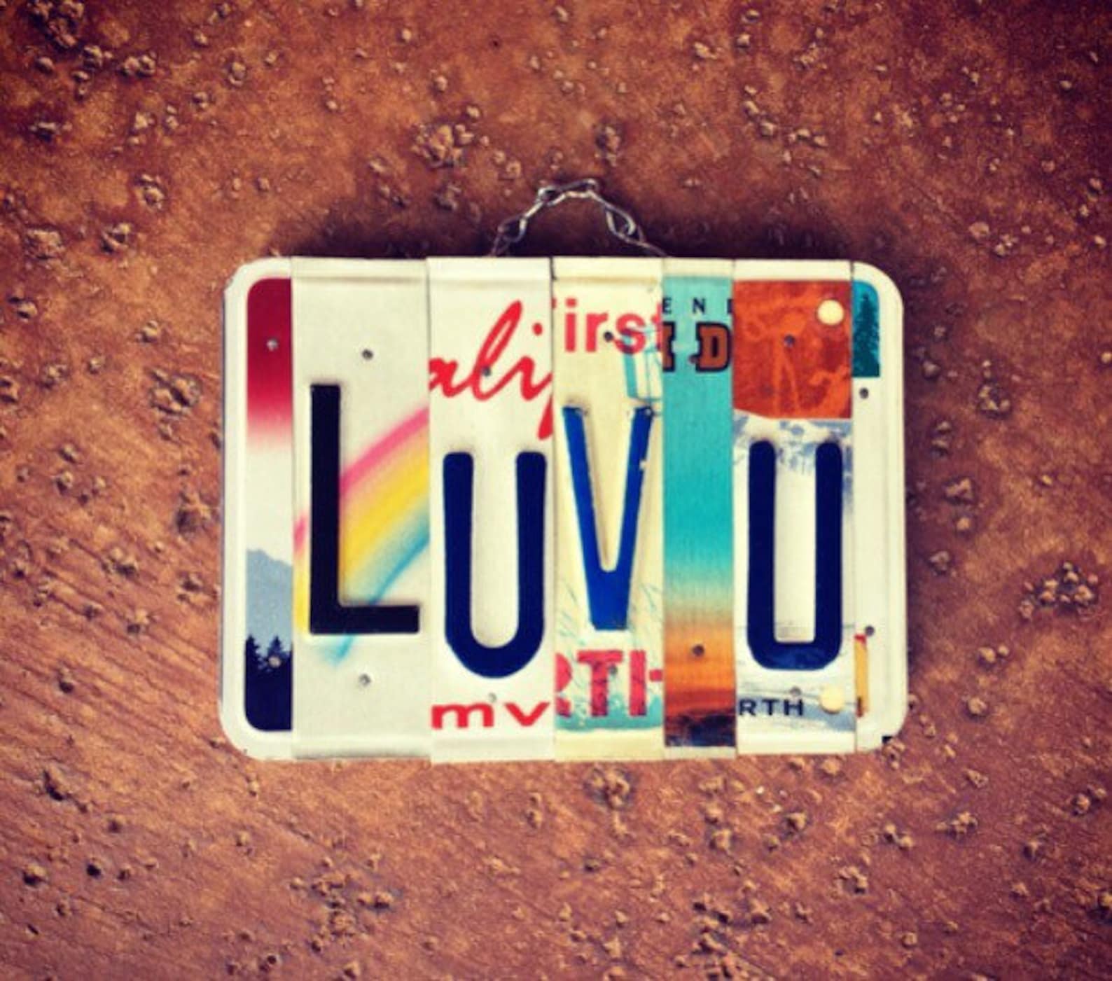Custom Love You License Plate Sign Love Sign Gift for - Etsy