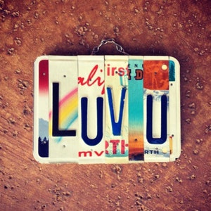 Custom Love You License Plate Sign, Love Sign, Gift for Boyfriend ...