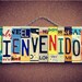 Welcome Sign, Bienvenidos, Home Decor, License Plate Sign, License ...