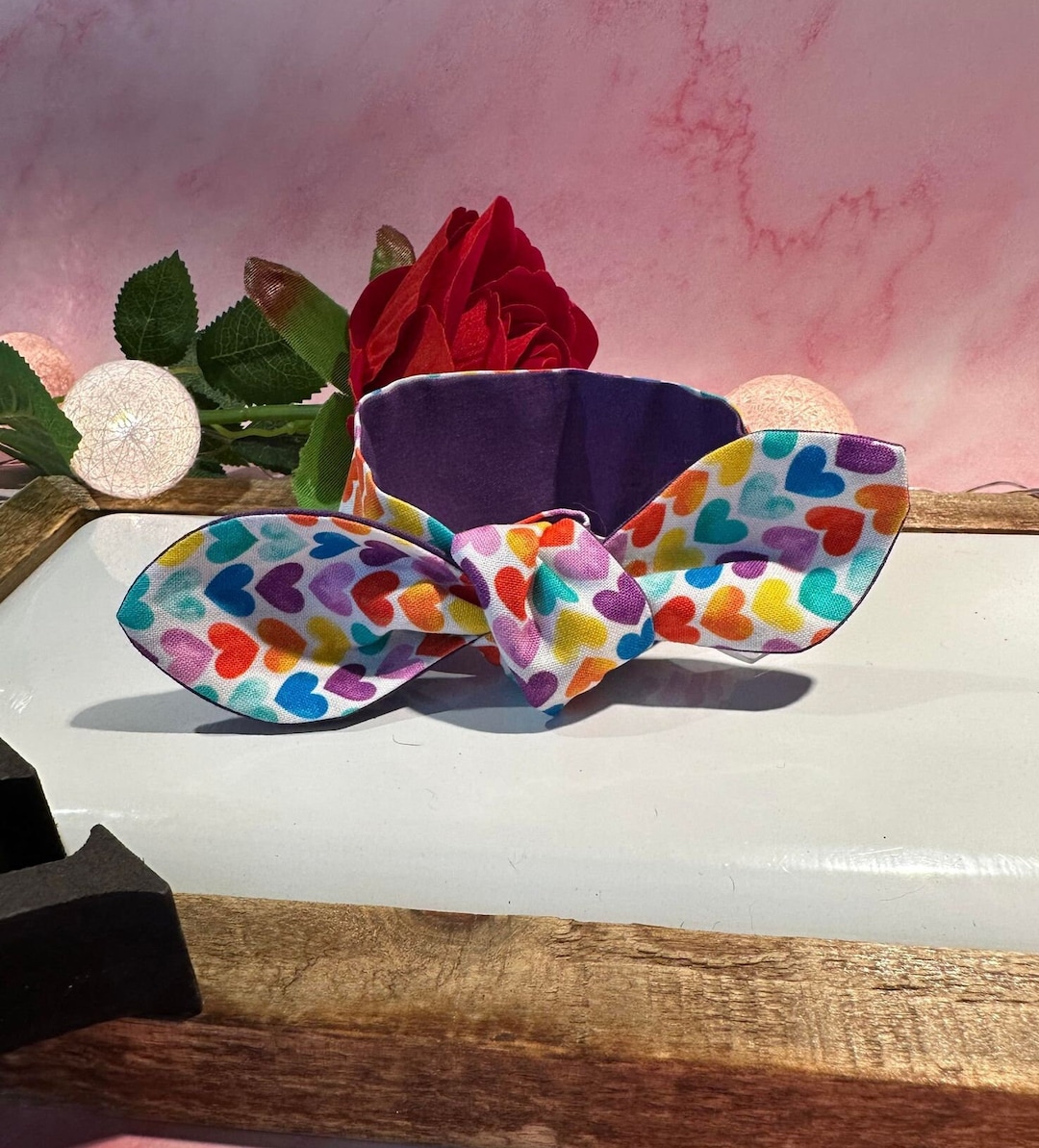 New Dog/cat Neckerchief {rainbow Love} Neckwear | SCARF to Tie Dog/cat ...