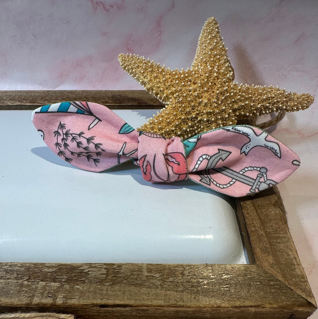 New Knot Cotton Hair Pet Accessory {pink Marina} Handmade Fashion ...