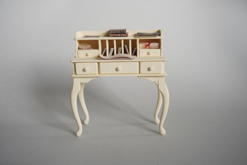 Miniature Writing Desk 1:12 Scale Dollhouse Furniture | Etsy