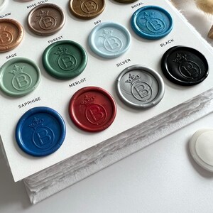 Colour Palette / Wax Seal Colour Chart / Sample Sealing Wax / 18 ...