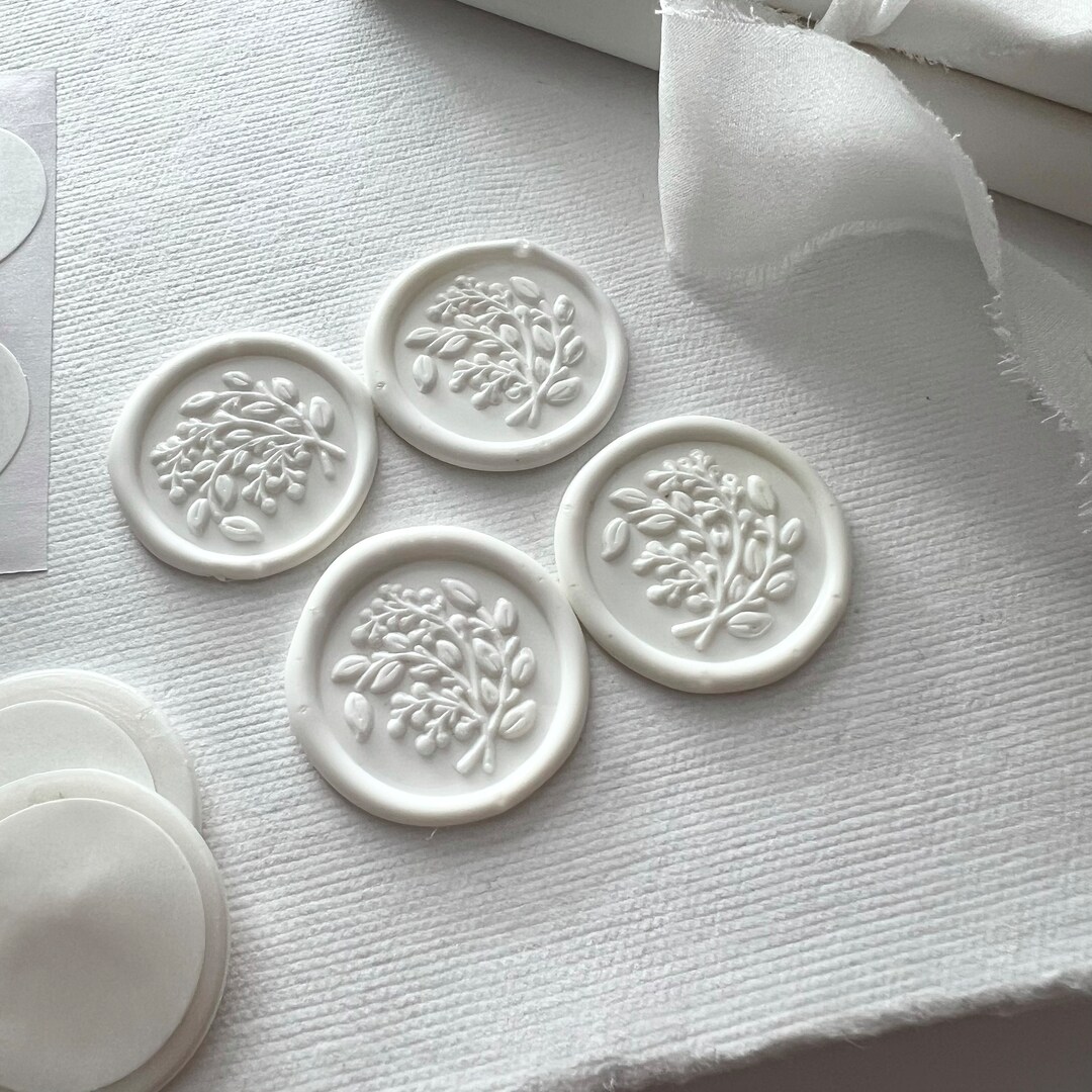 Botanical Sprig / Self Adhesive Wax Seal / Wax Seal Stamp / Wax Seal ...