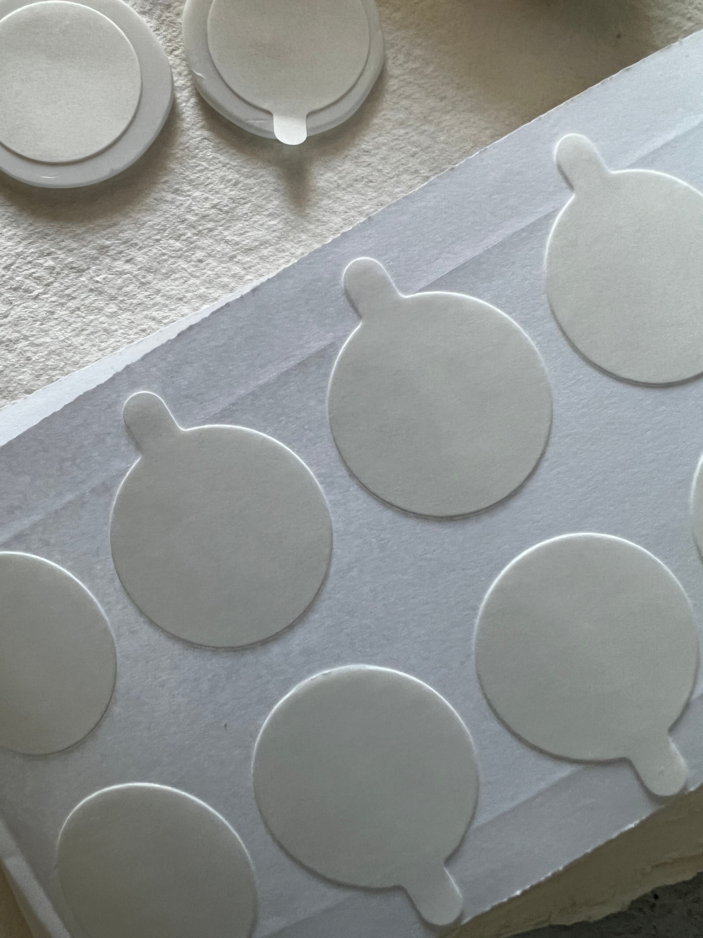 Self Adhesive Backing Stickers, 25mm Circle Wax Seal Backing Stickers ...